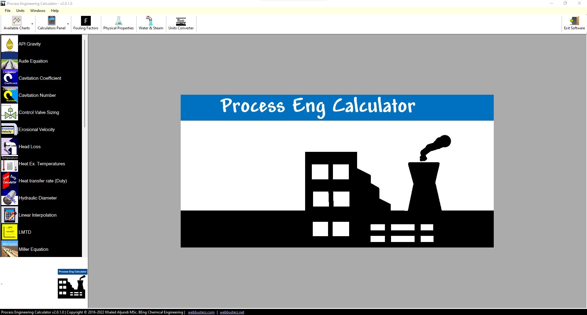Process Engineering Calculator - WeBBusterZ Engineering